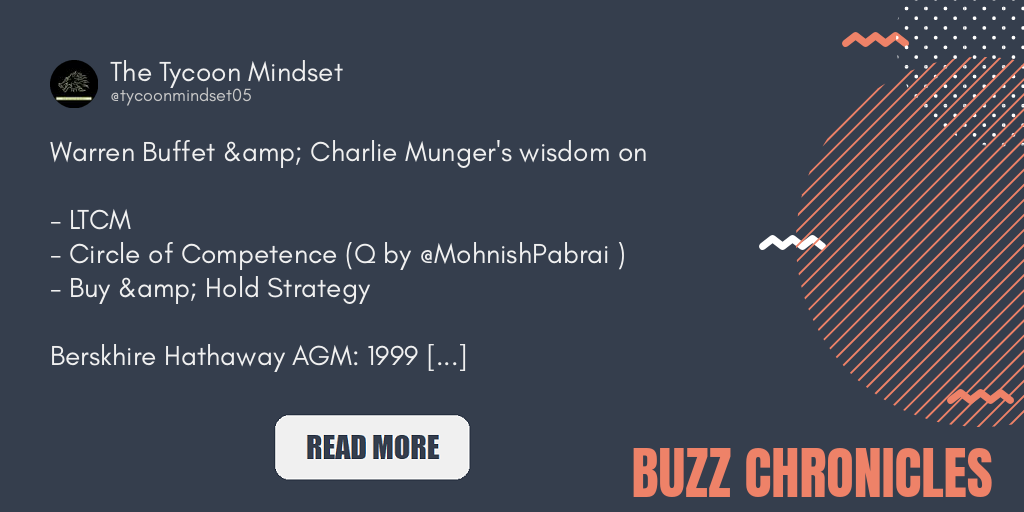 Warren Buffet & Charlie Munger's wisdom on - LTCM - Circle…
