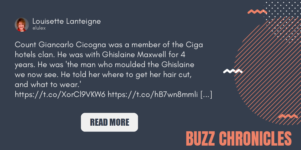 Count Giancarlo Cicogna was a member of the Ciga hotels cla…