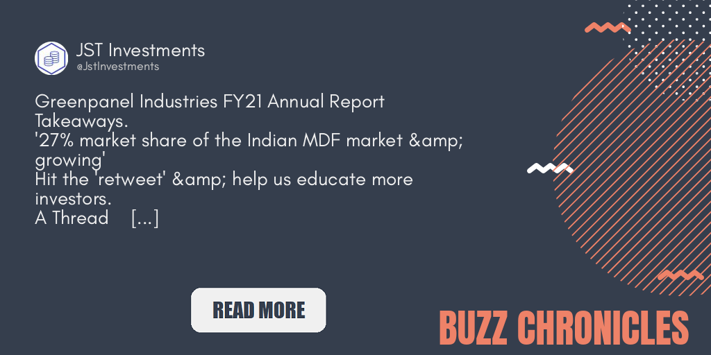 Greenpanel Industries FY21 Annual Report Takeaways. '27% m…