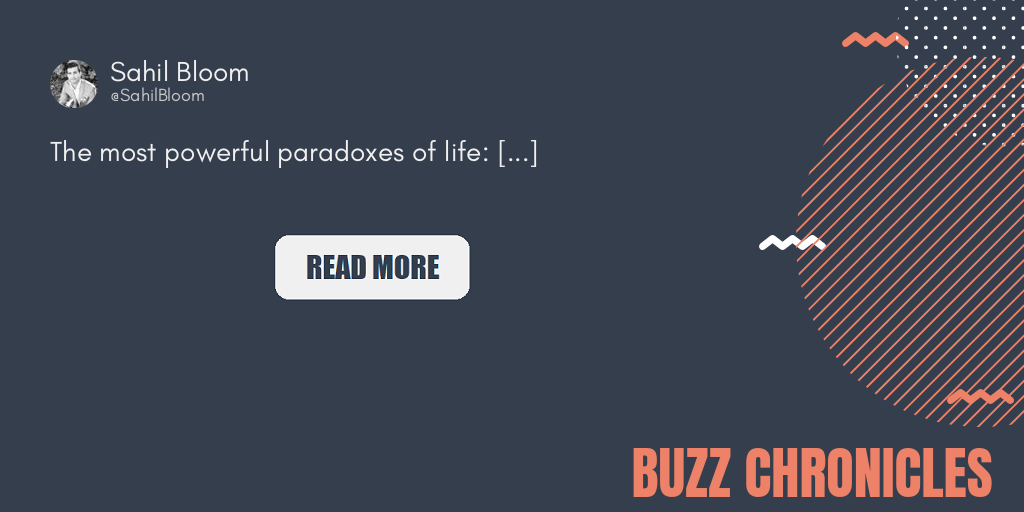 The most powerful paradoxes of life: